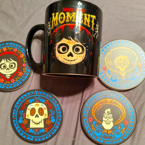 Disney | Kitchen | Disney Coco Large Mug And Coaster Set | Poshmark